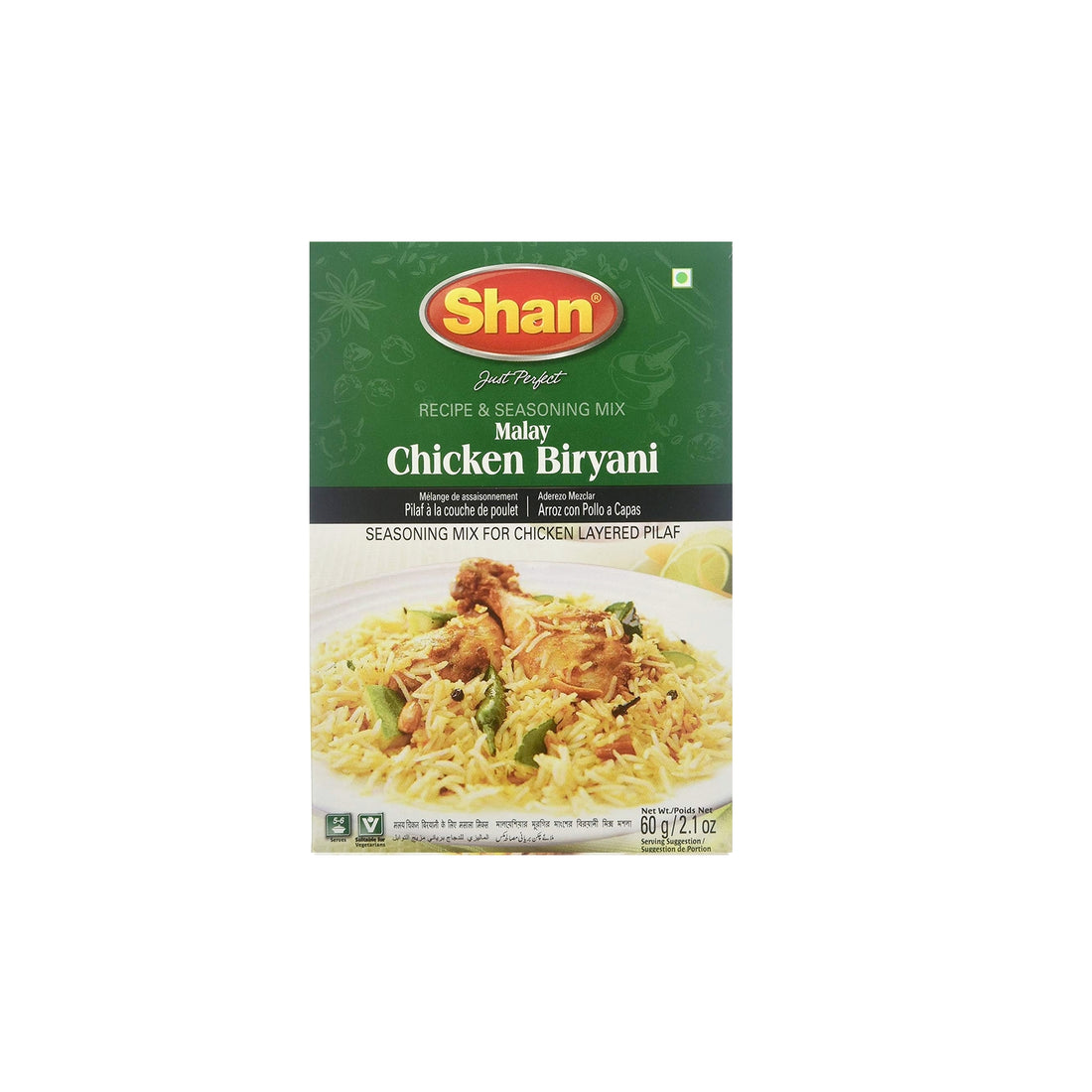 SHAN MALAY CHICKEN BIRYANI MIX 60G – HALAL FRAIS